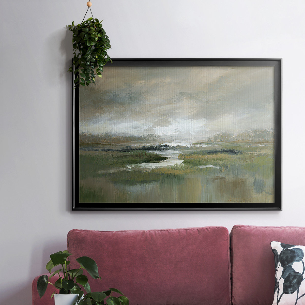 Wrought Studio™ Misty Inlet-Framed Gallery Wrapped Canvas_48077 | Wayfair